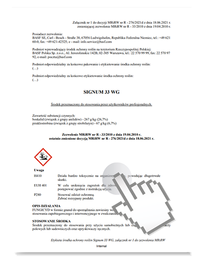 Signum 33 WG 500G | Sklep Internetowy