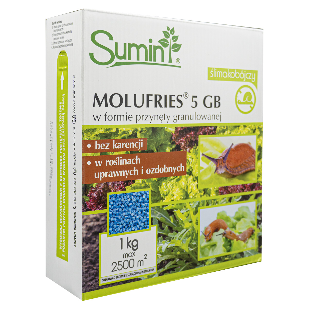 Sumin Molufries 5 GB Zwalcza Ślimaki 1 kg | Sklep Internetowy