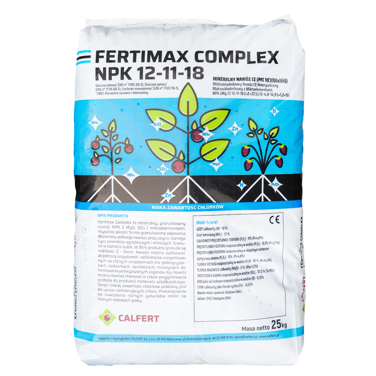 Fertimax Complex NPK 12-11-18 + mikro 25KG - sklep wPolu.pl