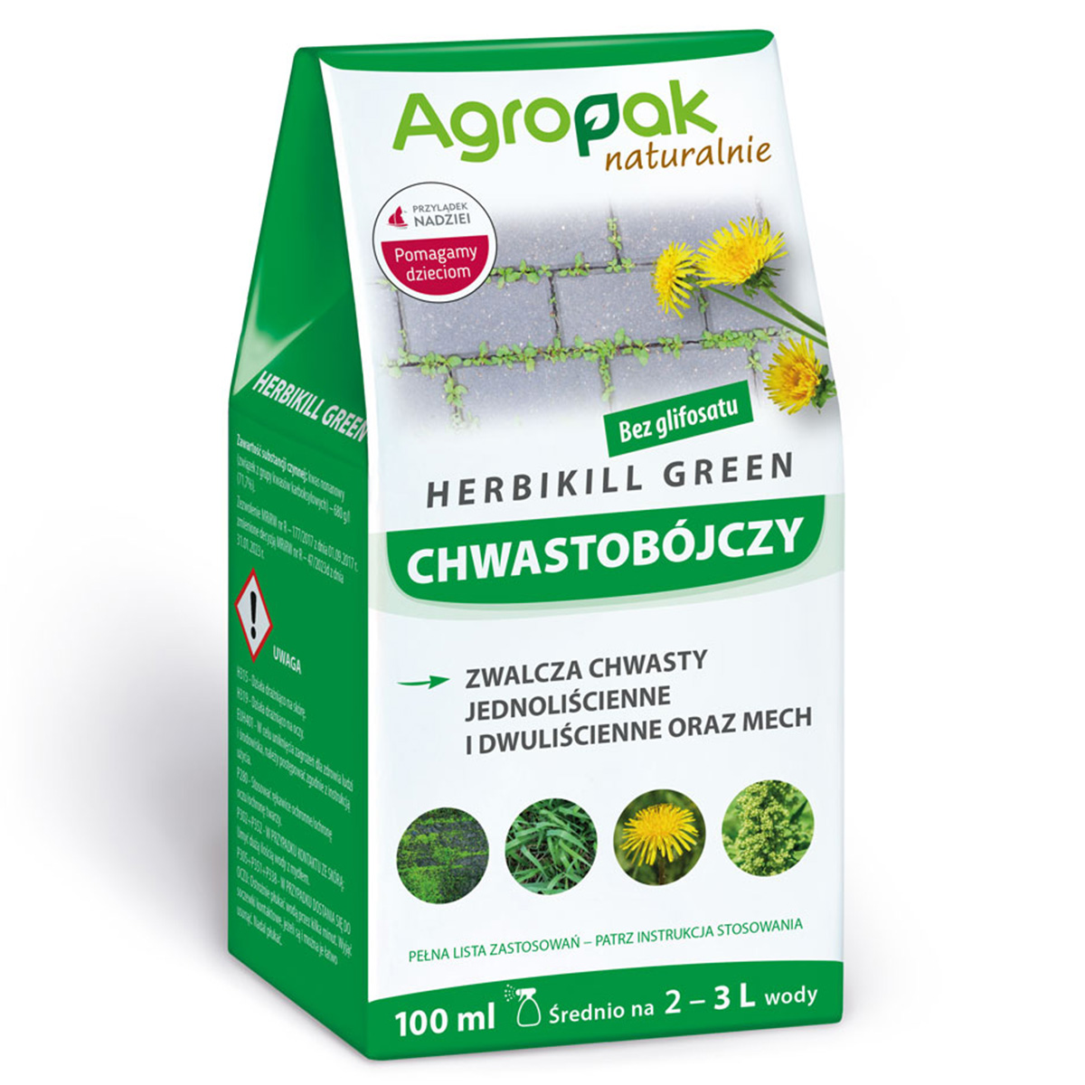 Herbikill Green Agropak 100 ml na chwasty i mech (data ważności 12.2025 ...